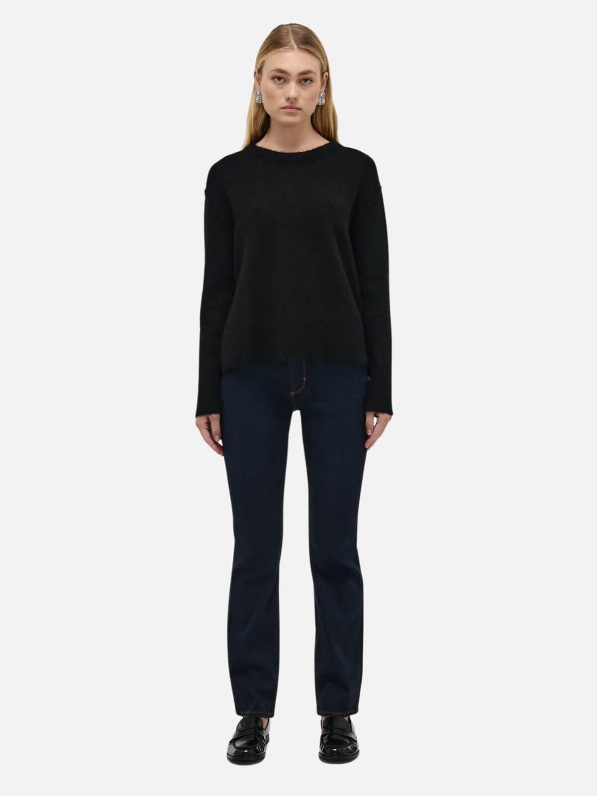 Neuw Denim | Alpaca Blend Crew - Black | Perlu